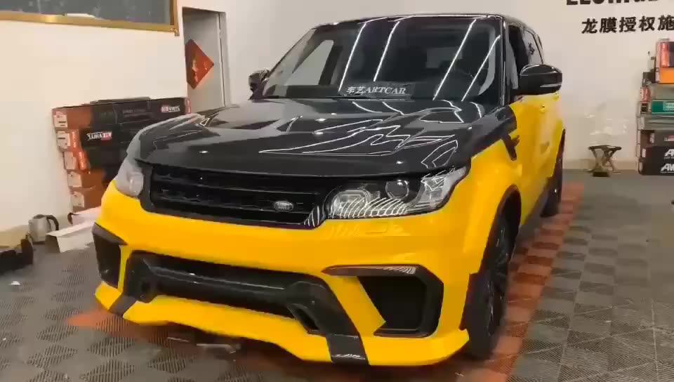 Body Kit For Land Range Rover Velar Front Bumper Wide Flare Carbon ...