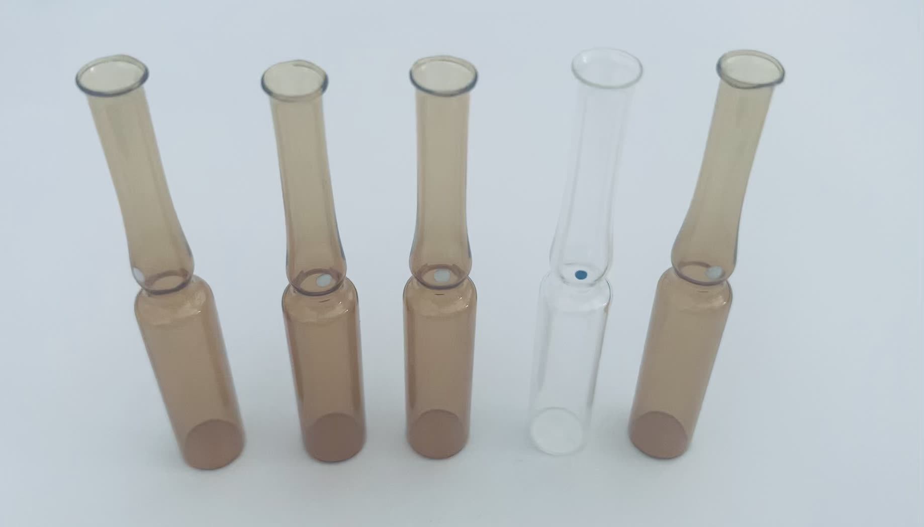 Gmp Certified 1ml Form B Ampoule Brown Clear Glass Ampule With Word ...