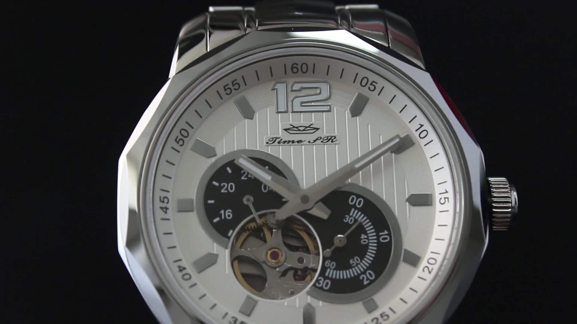 Miyota Movement 5atm Automatic Skeleton Stainless Steel Mens Watch ...