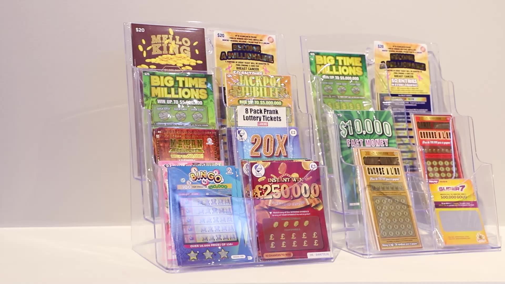 Cute Lottery Ticket Game Tickets Scratch Lottery Paper Cards ...
