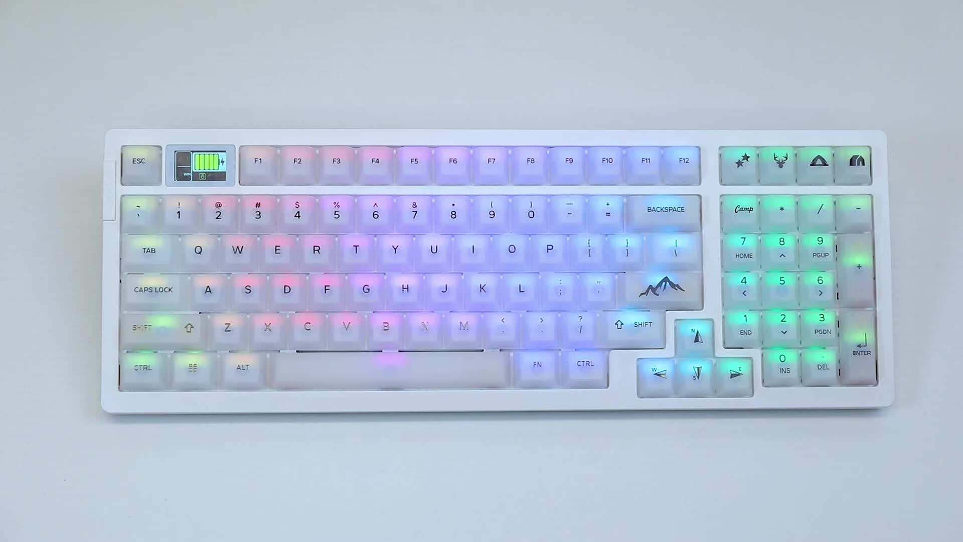 Hzgamer Fog Keycap,Double Shot Ins Style Keycaps For Mechanical Gaming ...