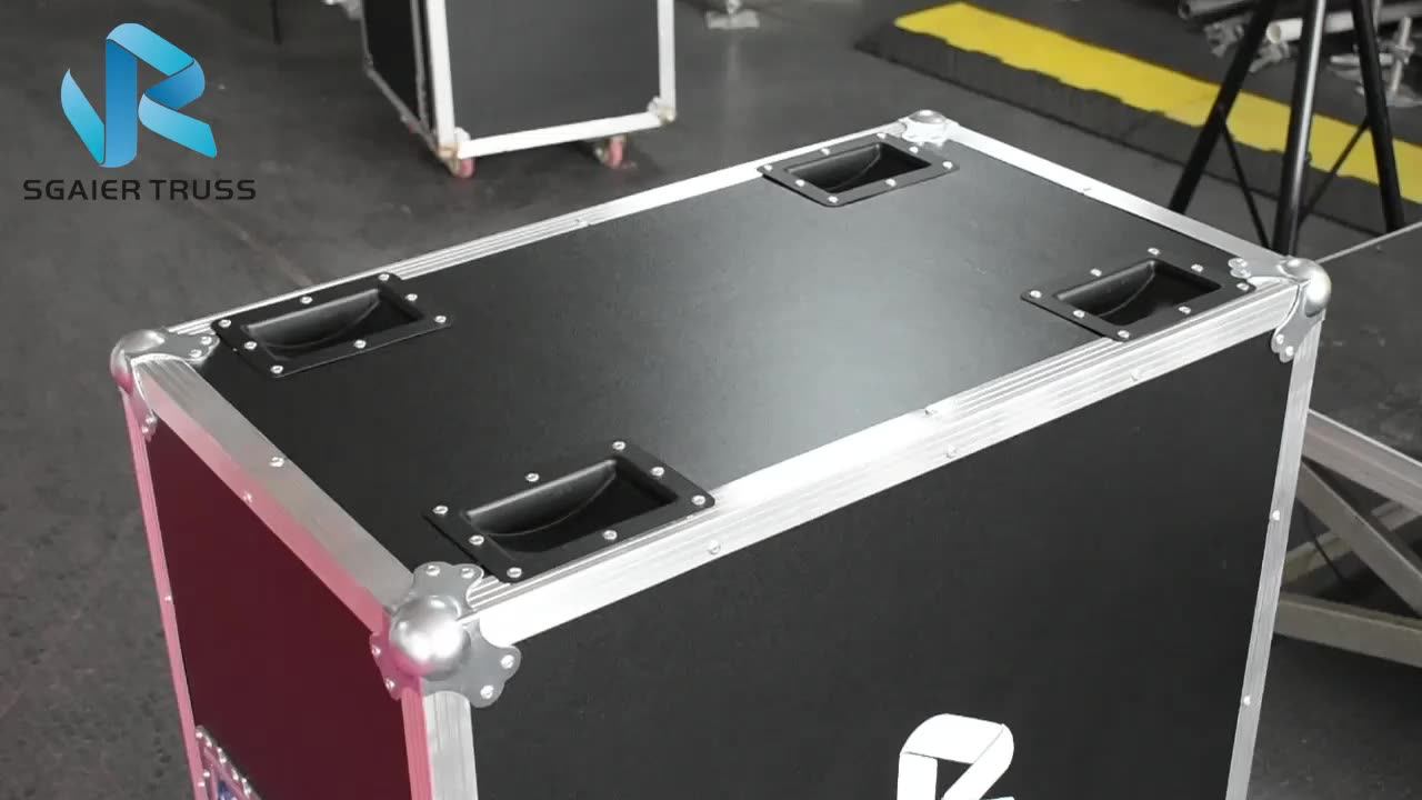 Sound Town Pa Dj Rack/road Case W/ Slant Mixer Top,Casters Pro Audio Dj ...