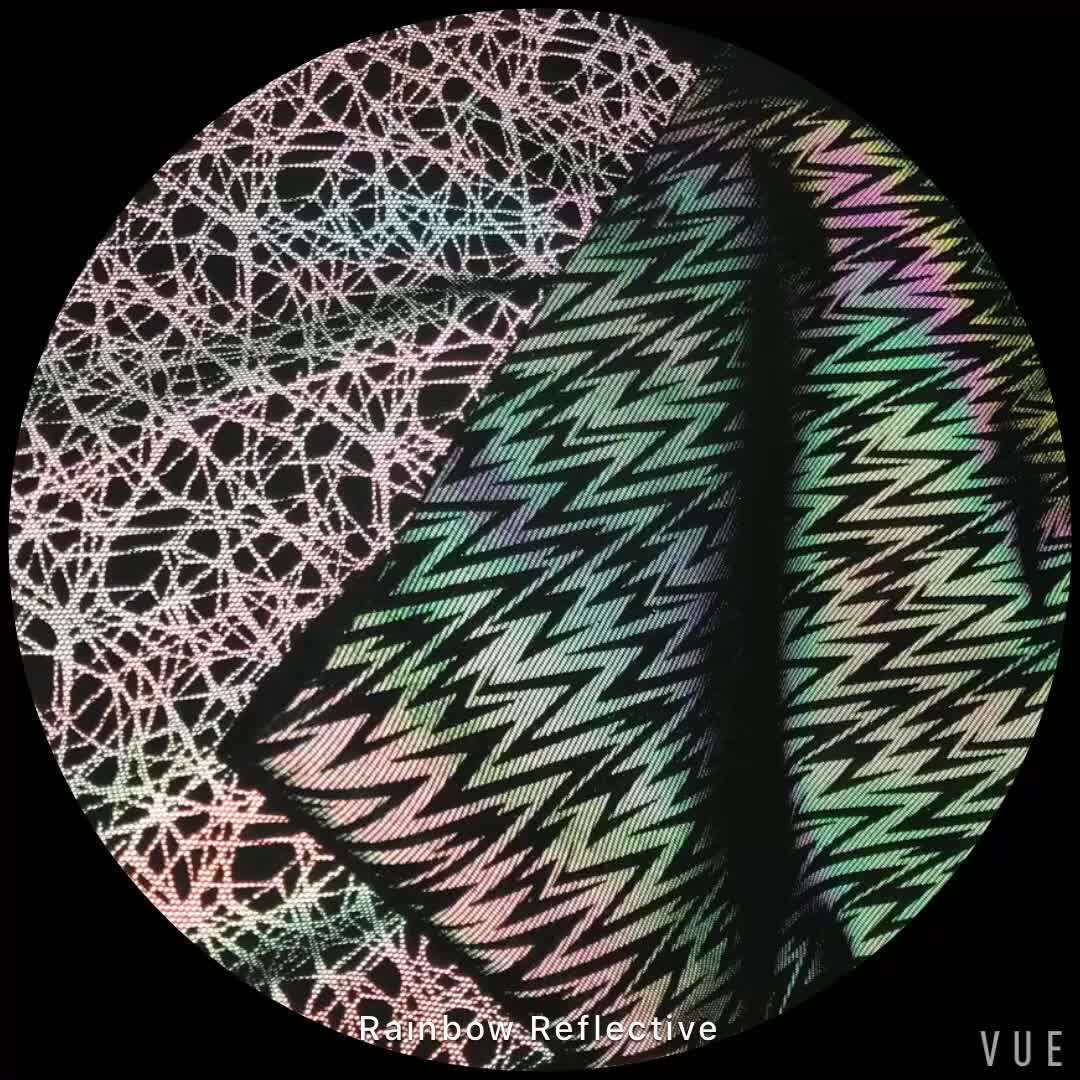 Rainbow Printed Design Reflective Fabric For Clothing Shoes - Buy ...