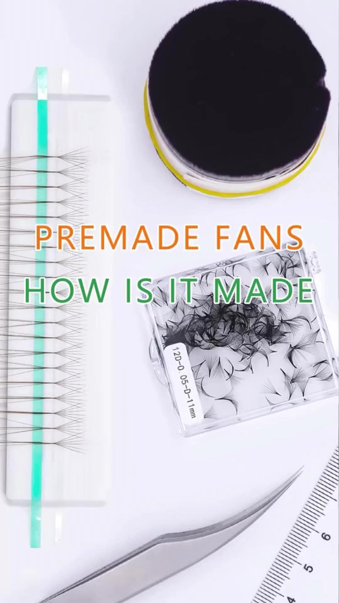 Korea 1000 Promade Lash Fans 0.05mm 0.07mm 3d 4d 5d 6d 7d 8d 9d 10d ...