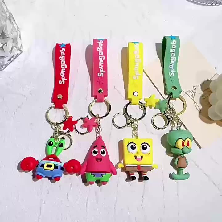 Pvc Animated Cartoon 3d Character Spongebob Gary The Snail Patrick Star ...