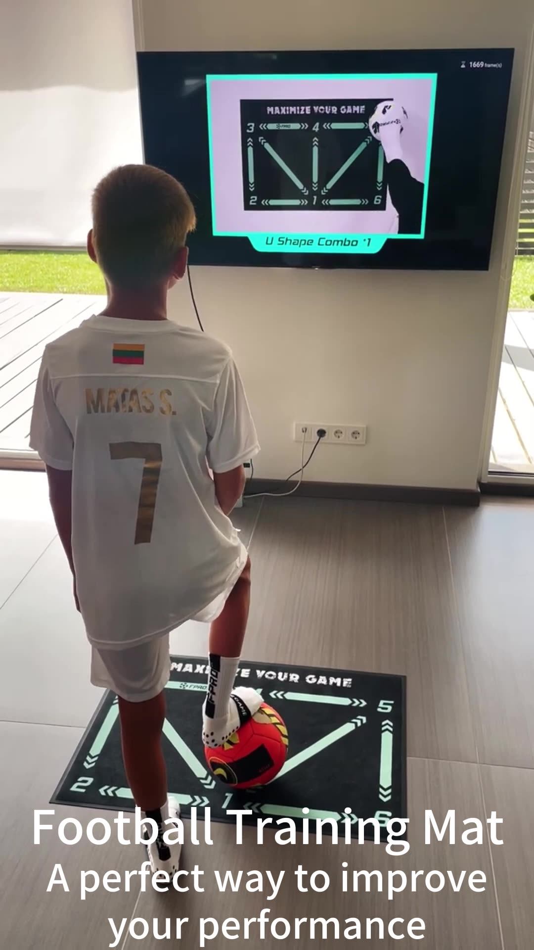 Professional Practicing Mat Nitrile Rubber Non Slip Football Training ...