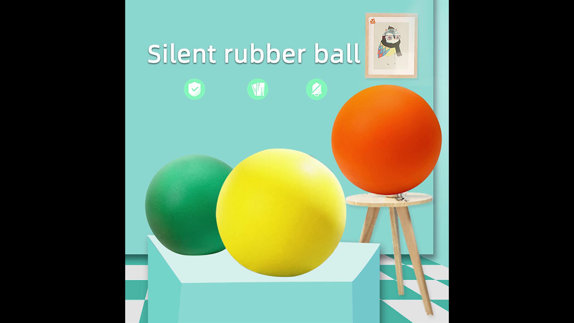 Indoor Silent Basketball 15/18/21/24cm Elastic Stress Ball Soft Pu Foam ...