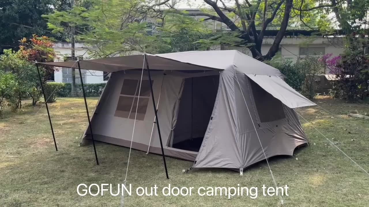 Gofun Outdoor Camping Two Bedroom Family Tent Automatic Tent,Camping ...