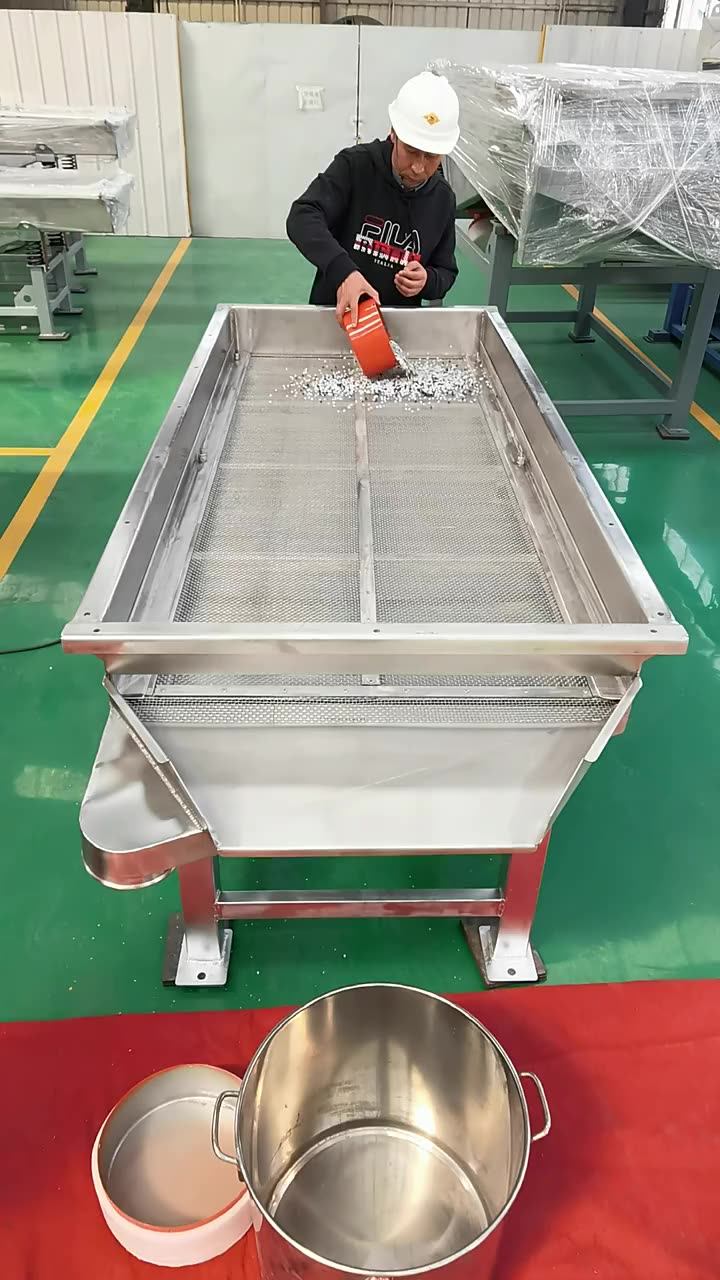 Sus304 Linear Vibration Screening Machine Sieve Linear Vibrating ...