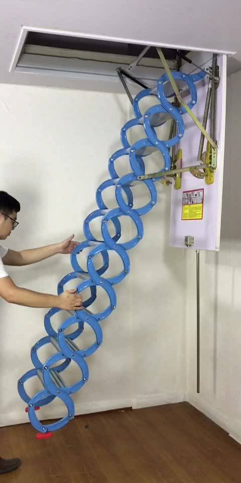 Elegant Telescopic Small Space Attic Ladder - Buy Pull Down Ceiling ...