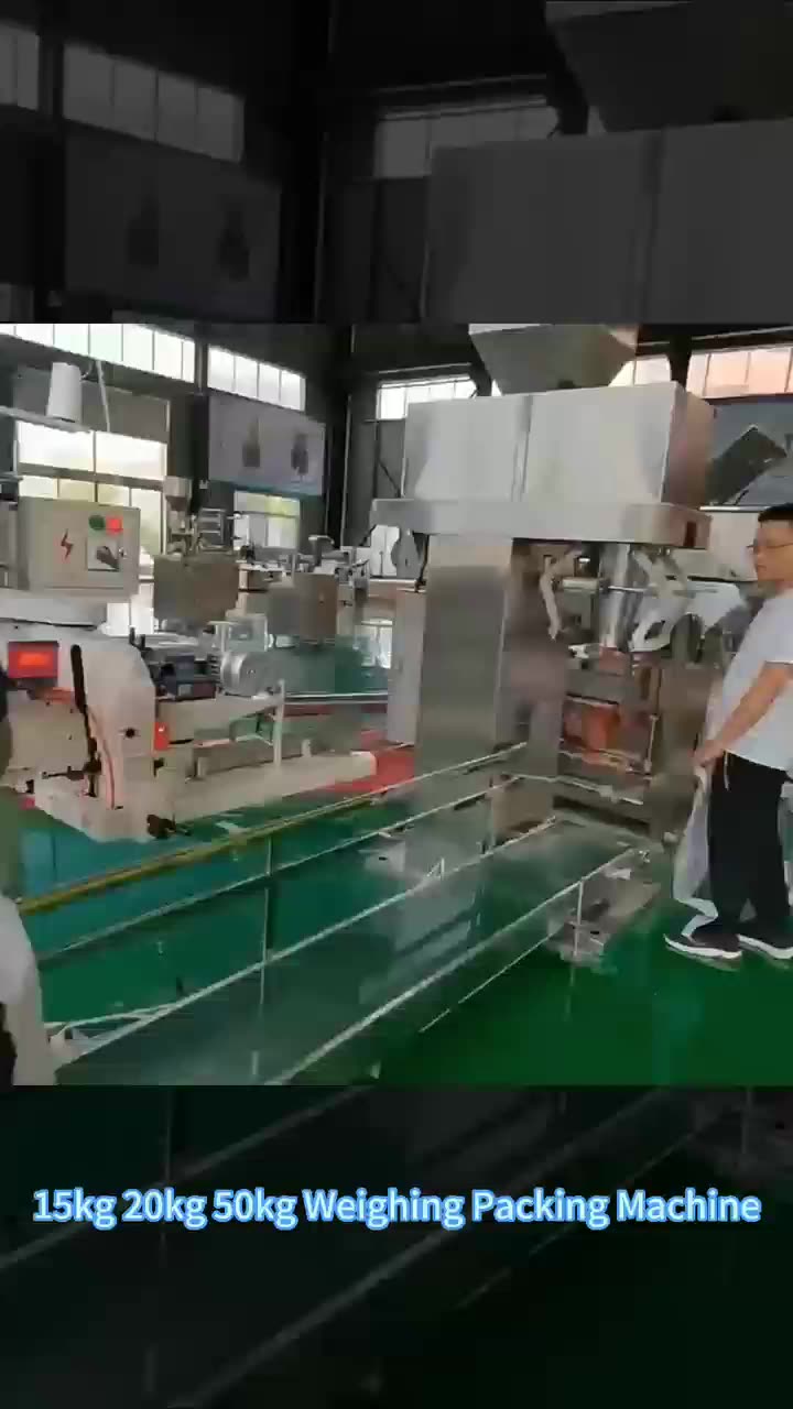 Multifunction Open Mouth Bagging Packing Machine 15kg 25kg 30kg 50kg Maize Wheat Rice Flour 20kg ...
