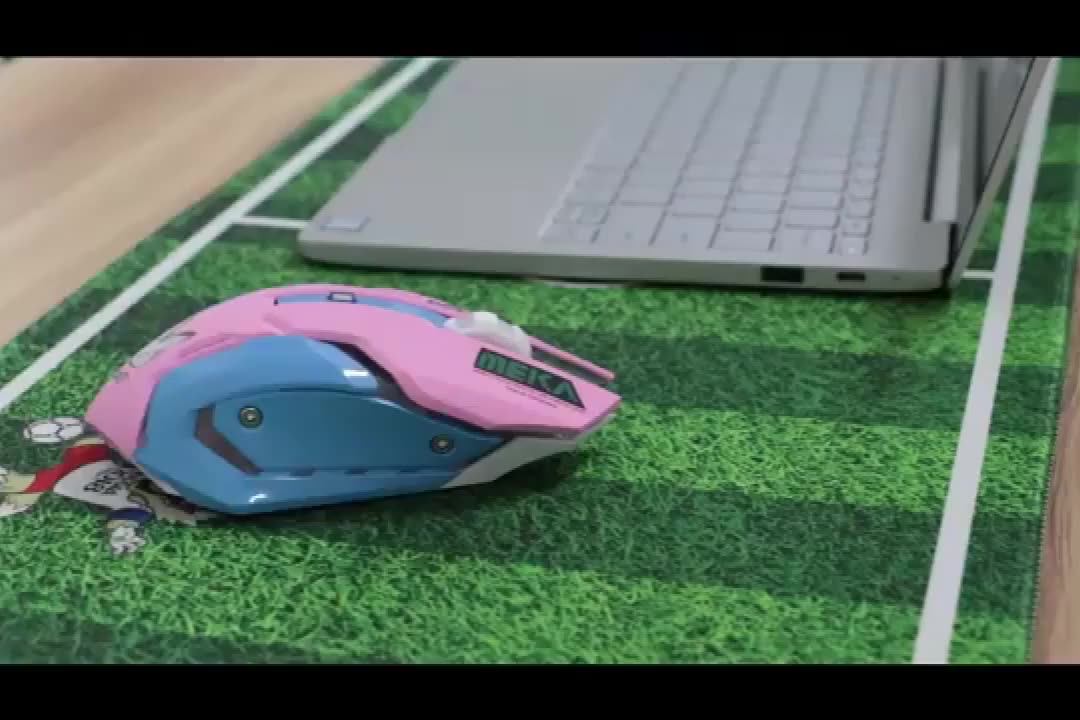 Rechargeable Pink Mice Usb Optical 2400 Dpi Office Home For Laptop Pc ...