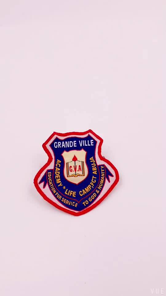 Customized Suit Size Shape School Uniform Woven Badges - Buy Woven ...