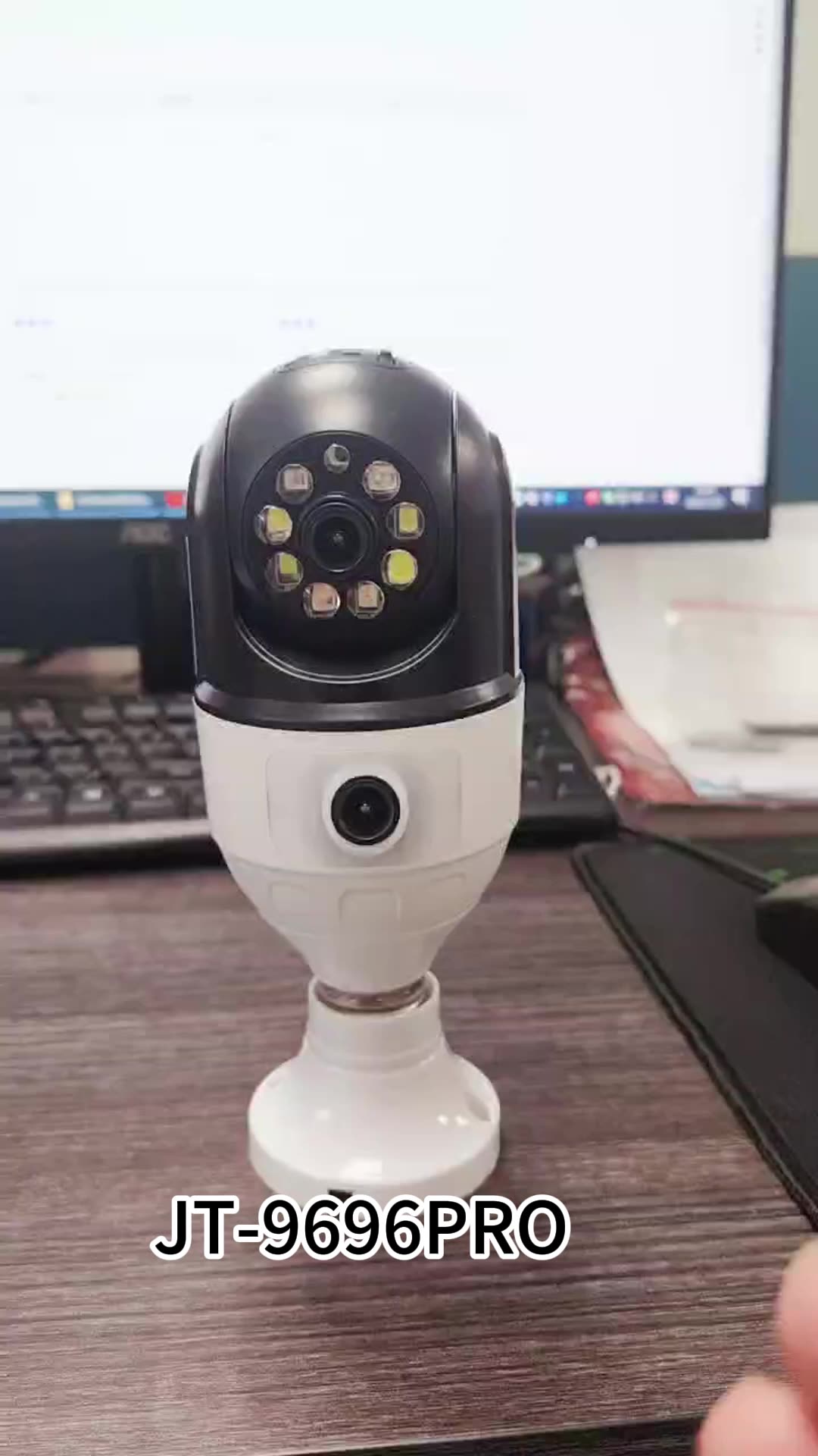 2023 Jortan Bulb Camera Night Vision E27 Light Bulb Security Camer Jt-9696pro Full Color Hd Wifi ...