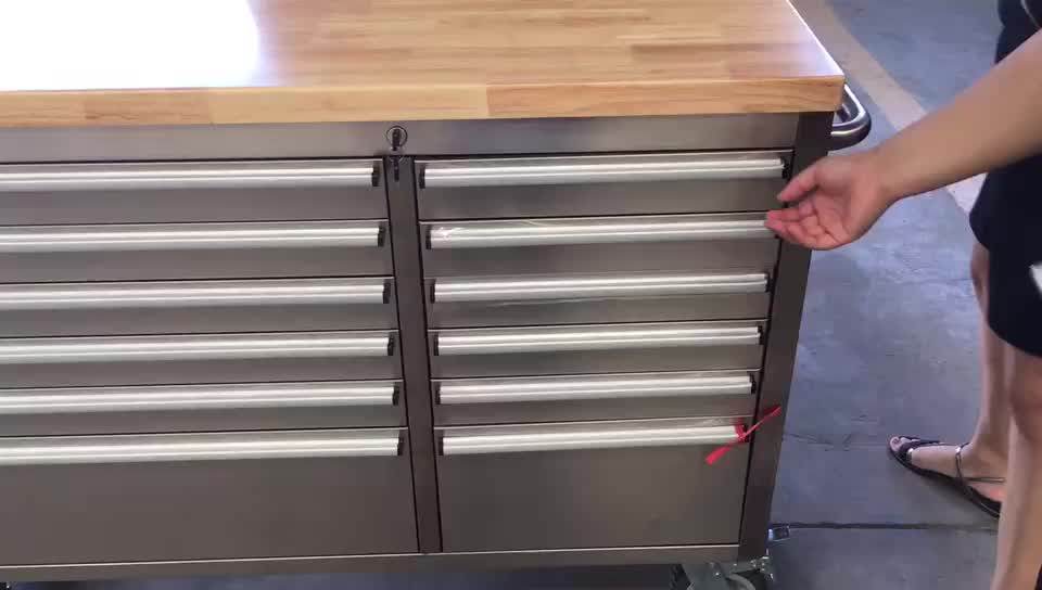 Stainless Steel 96" Tool Chest 24 Drawer Work Bench - Buy Stainless ...