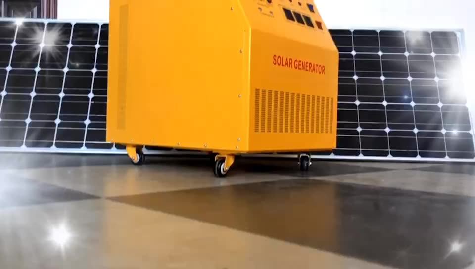 Whole House 220v 3000w Portable Solar Power Generator Running Solar ...