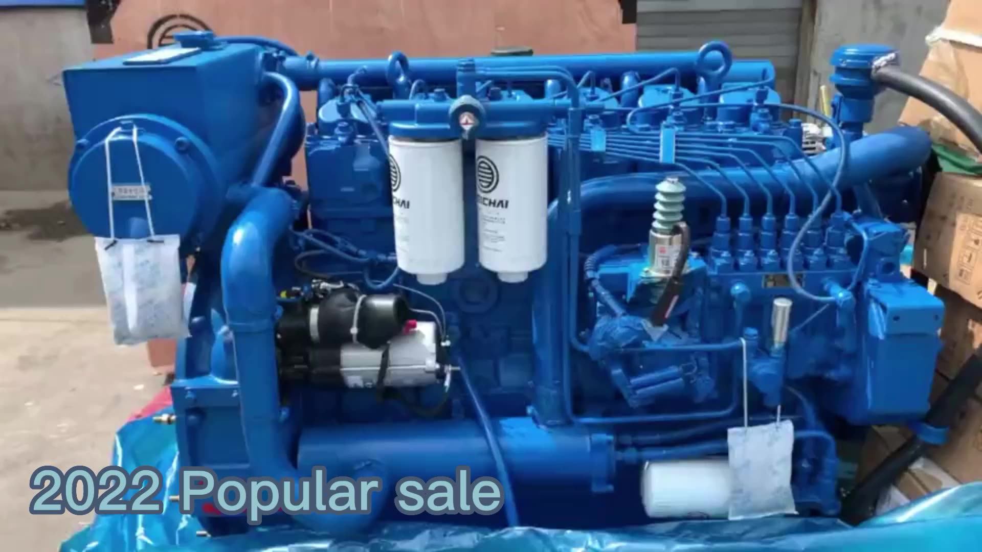 6 Cylinder Boat Engine 250hp/2500rpm Weichai Marine Diesel Engine With ...