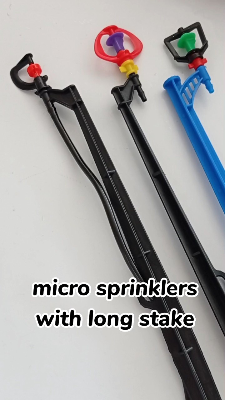 360 Degree Rotating Micro Sprinkler Set Rotated Sprayer On Stake For ...