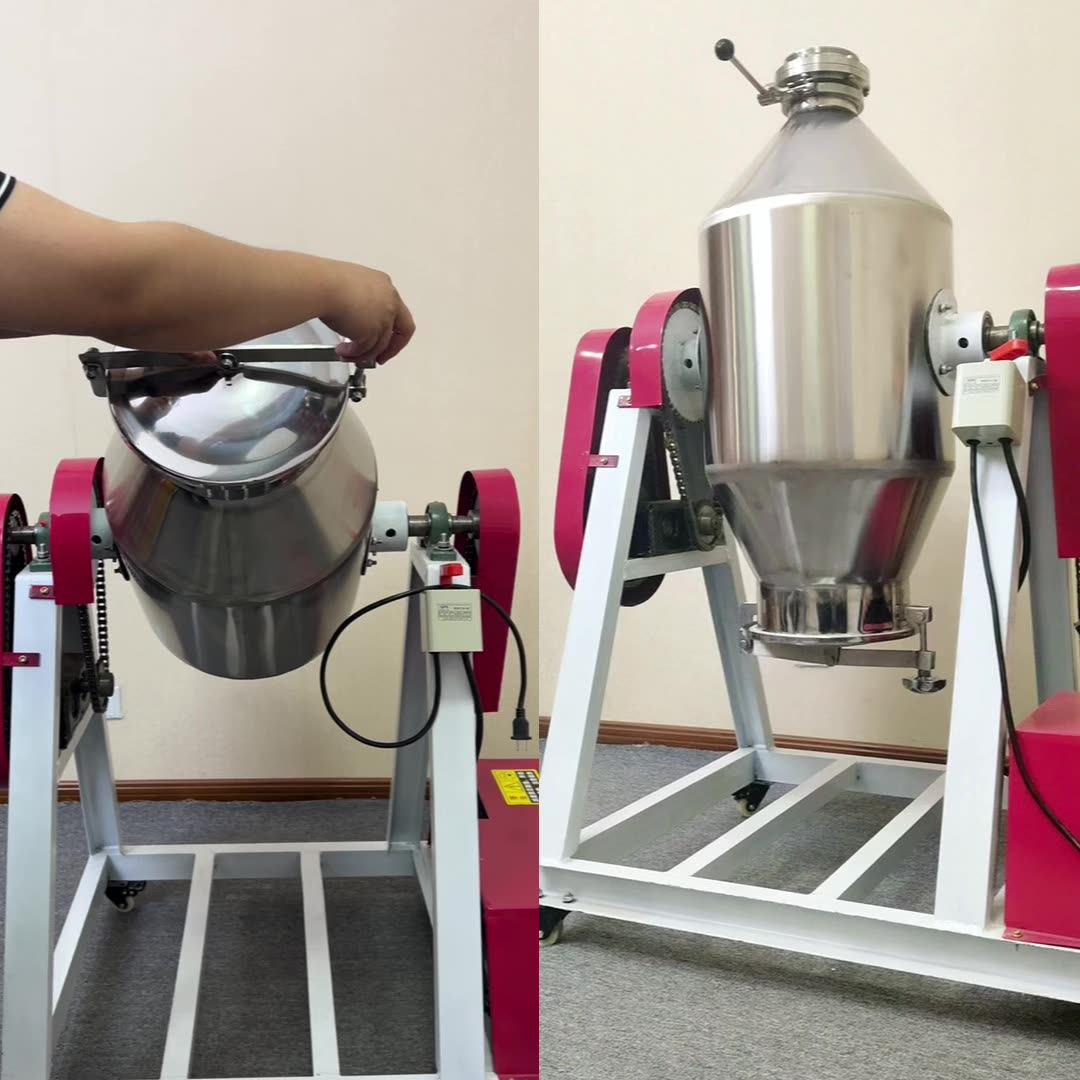 Rotate Coffee Tank Bin Herb Spice Cassava Flour Cake Lab Pigment Drum ...