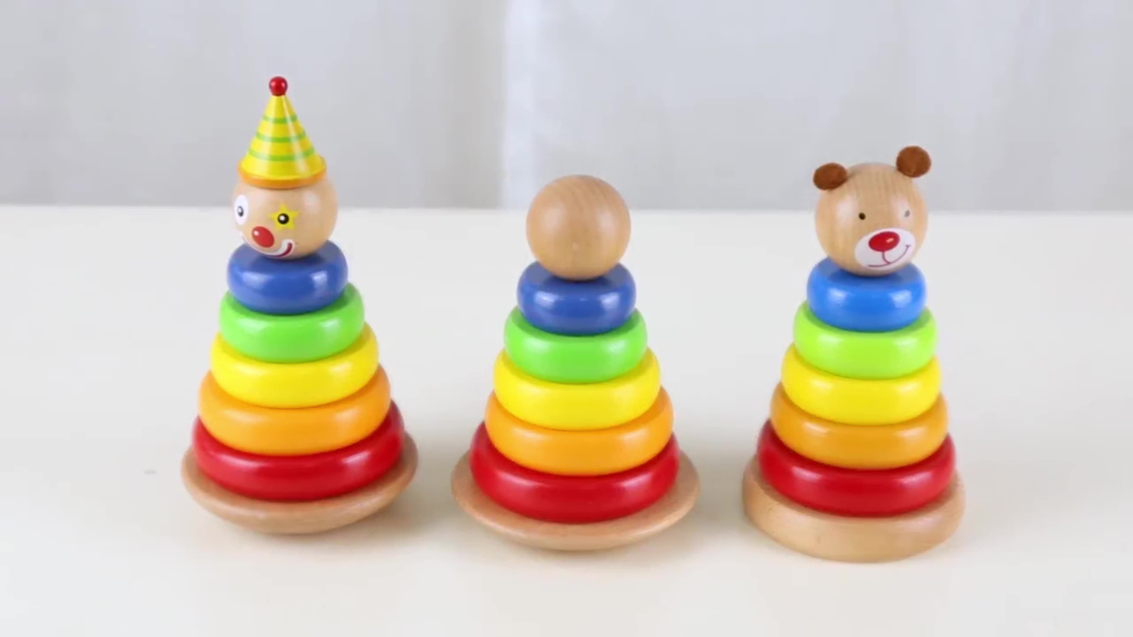 Mainan Edukasi Bentuk Bayi,Cincin Lingkaran 7,Mainan Anak Menara ...