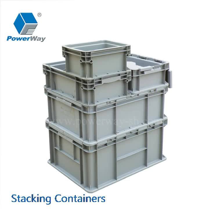 Eu Standard Storage Plastic Stackable Storage Container For Warehouse ...