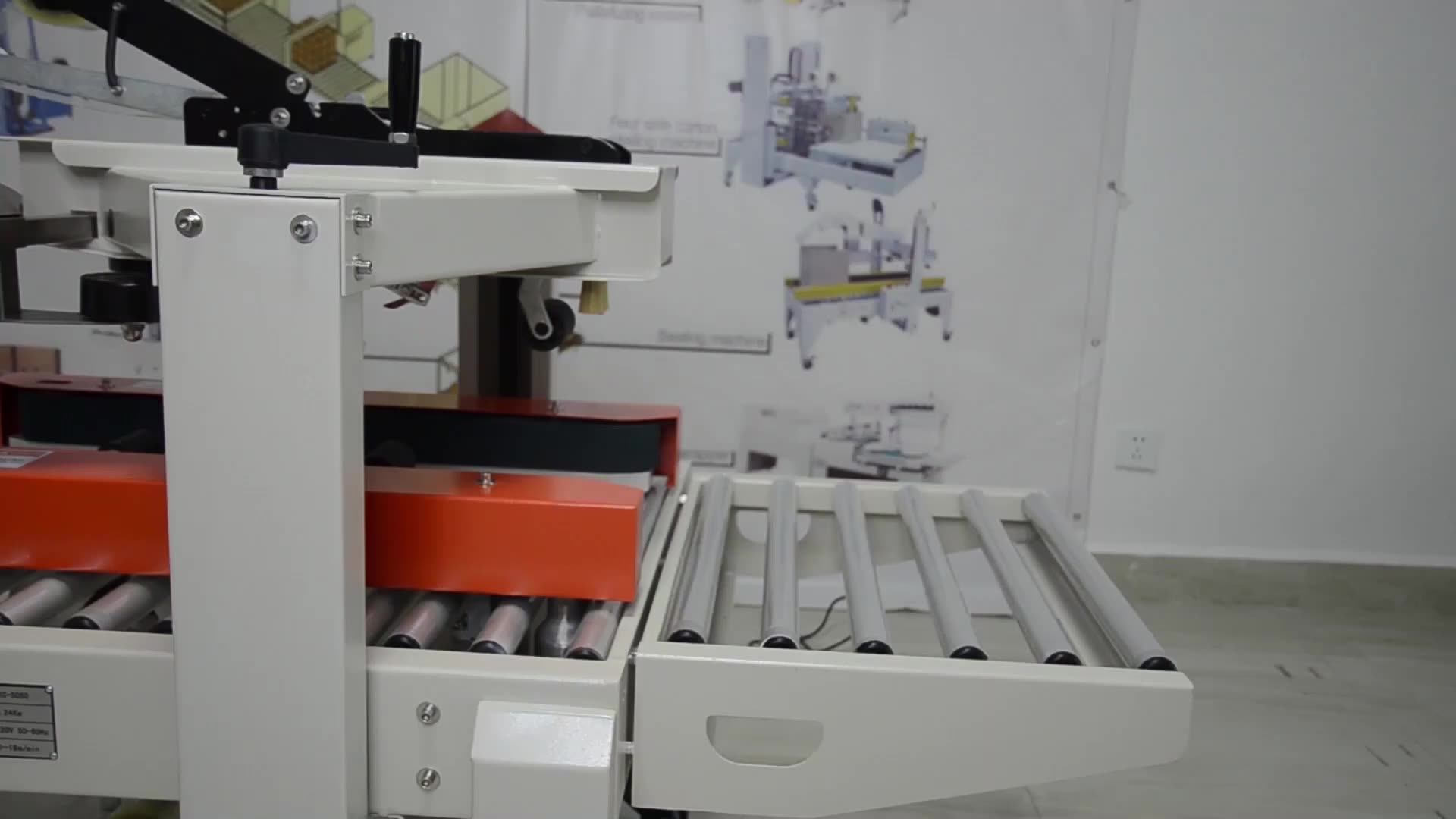 Automatic Four Side Adhesive Tape Box Case Carton Corner Edge Sealer ...