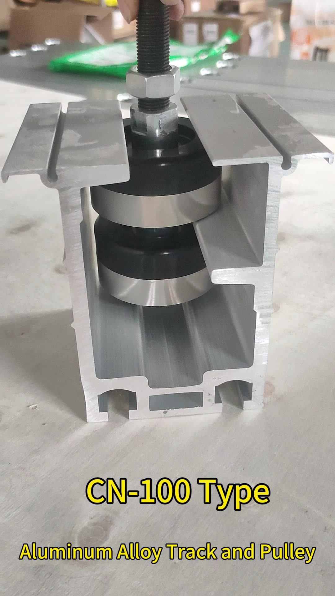 Operable Movable Partition Roller Aluminum Track For Office Partitions ...