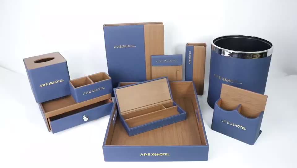Hotel Supplies Leather Accessories Set Room Amenities Luxury Hotel ...