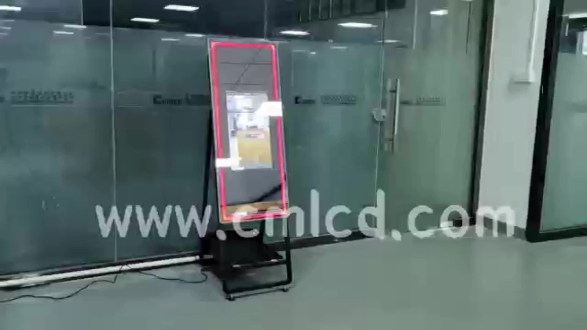 44 Inch Folding Mirror 21.5 Inch Lcd Touch Screen Monitor Magic Mirror ...