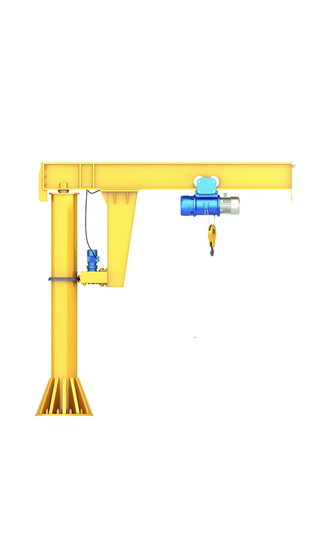 Pillar Column Mounted Slewing Jib Crane Wieldy Video Slider Crane Jib ...