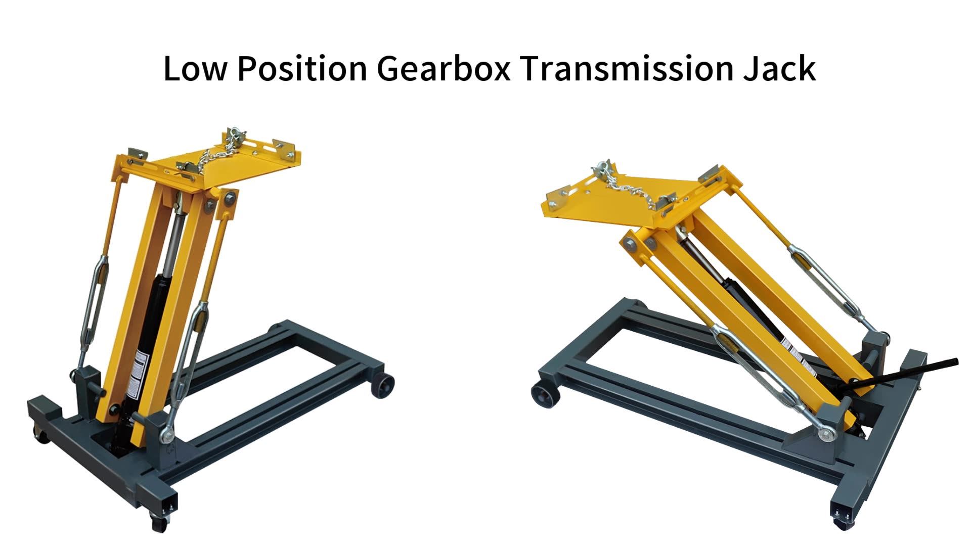 Adjustable Height 2t Transmission Gearbox Jack Trucks Low Profile Floor ...