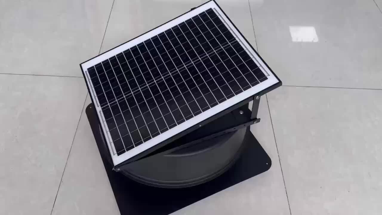 Hvac Roof Ventilation Solar Panel Powered Industrial Propeller Wall ...