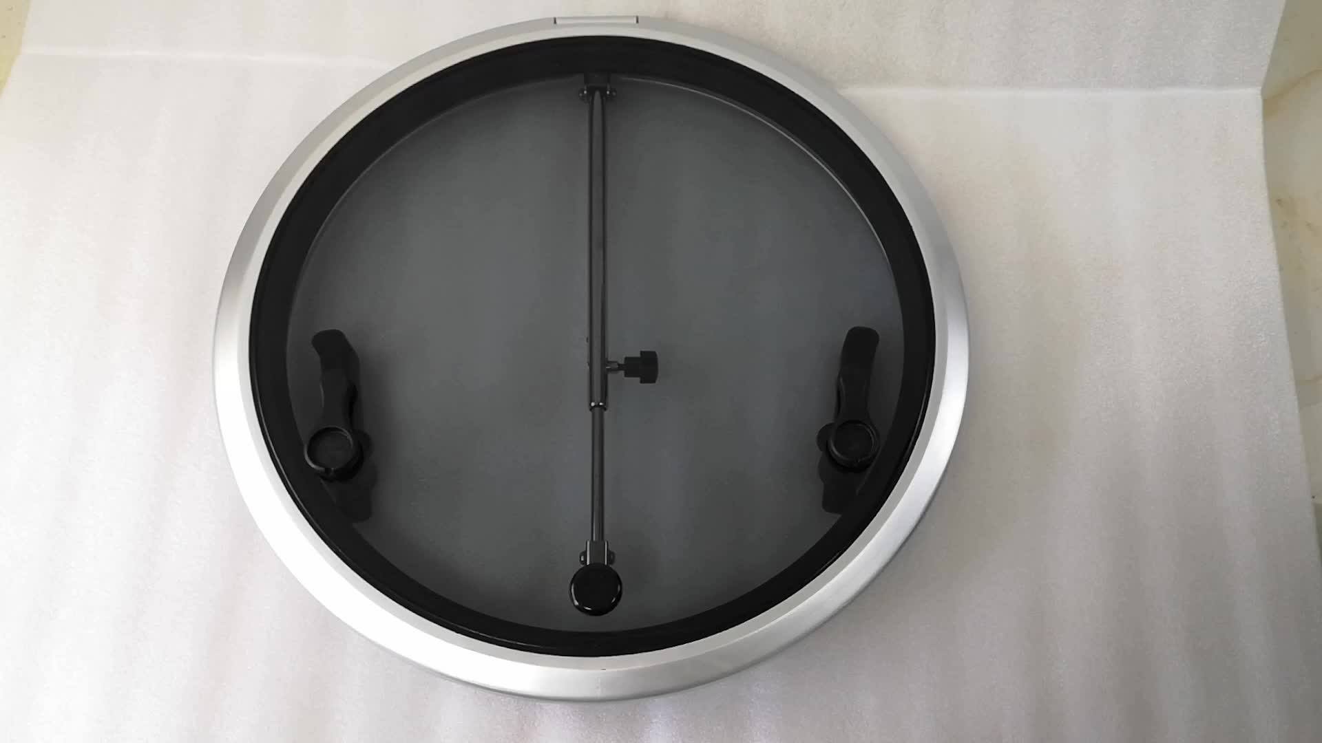 20.7" 525mm Diameter Aluminum Round Deck Hatch Window With Smoke ...