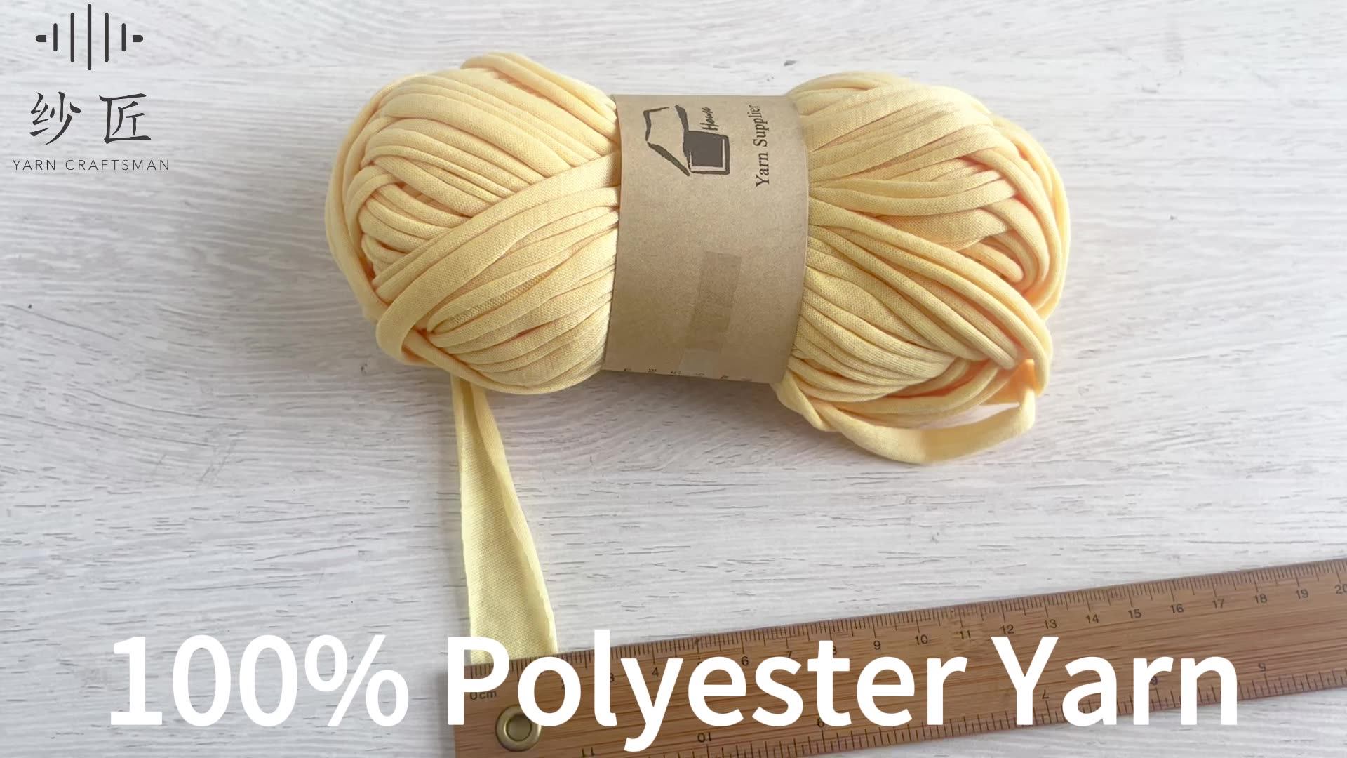 Yarn Craftsman 100% Polyester Yarn Diy Solid Color Colored Space Dyed ...