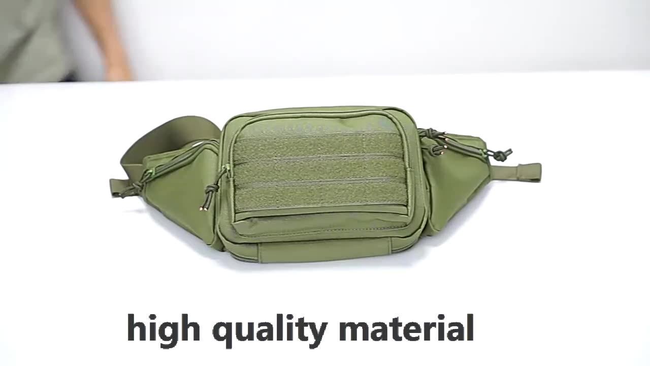 Waterproof Molle Pouch Side Tactical Vest Shoulder Chest Crossbody ...
