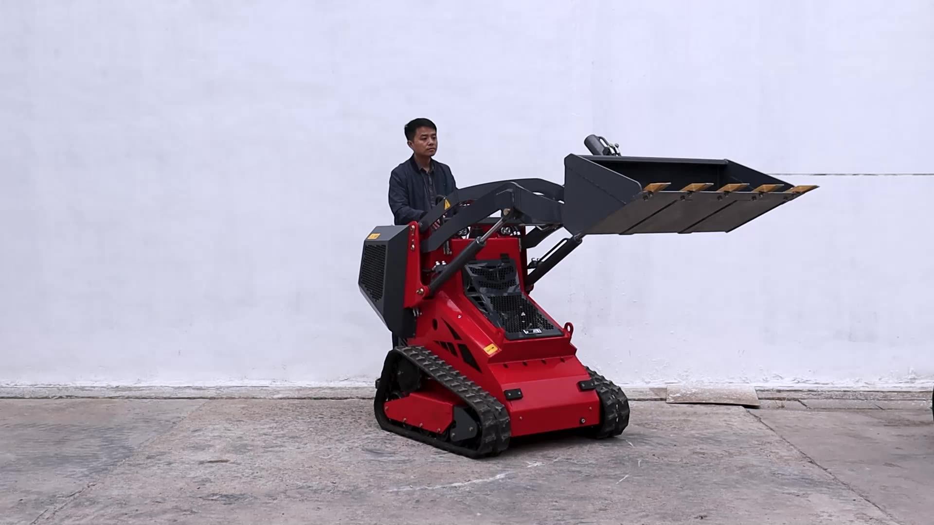 Free Shipping!! China Skid Steer Loader Multi Function 1ton Mini Skid ...