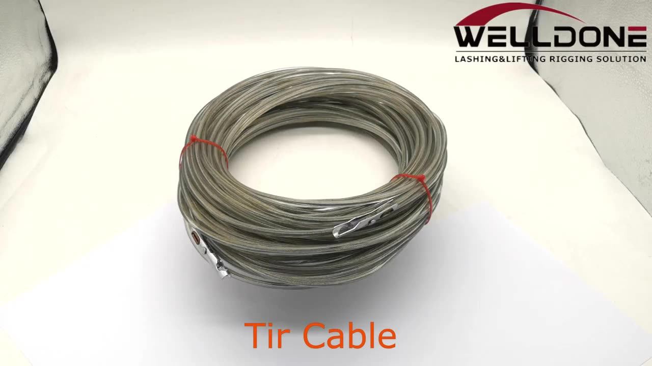 Pvc Coated Copper Plating Tir Cable With Terminal For Curtain Side ...