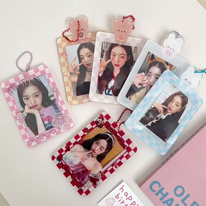 New Kpop Standard 3 Inch Photo Card Cover Custom Design Acrylic ...
