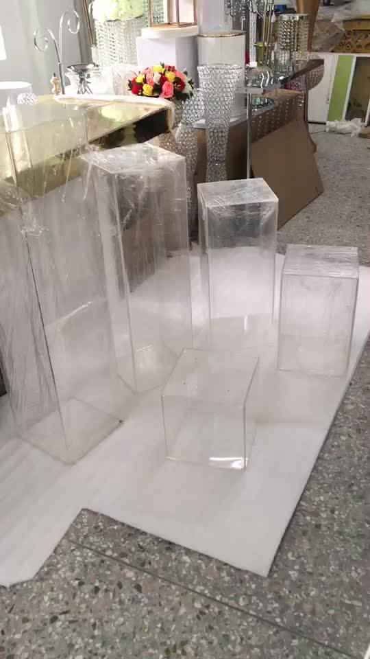 Clear Acrylic Pillar Display Pedestals Balloons S Wedding Pedestal Baby ...