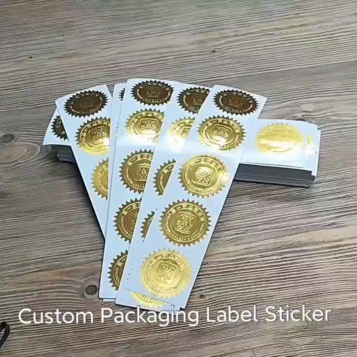 Custom Printing Logo Packaging Ingredient Label Self Adhesive Round ...