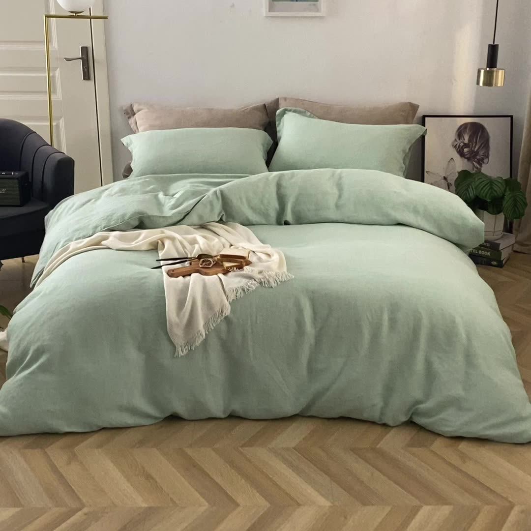 French Linen Duvet Cover Set 100% Linen Yarn Dyed Luxurious Linen ...