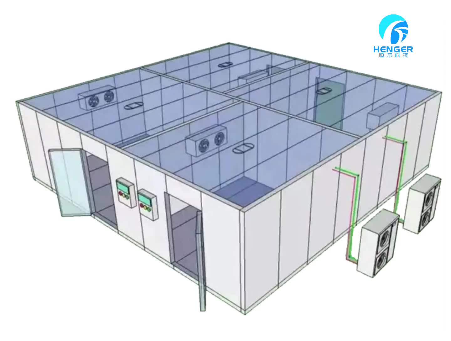 High Quality Cattle Sheep Pig Abattoir Chilling Room Cold Storage Room ...