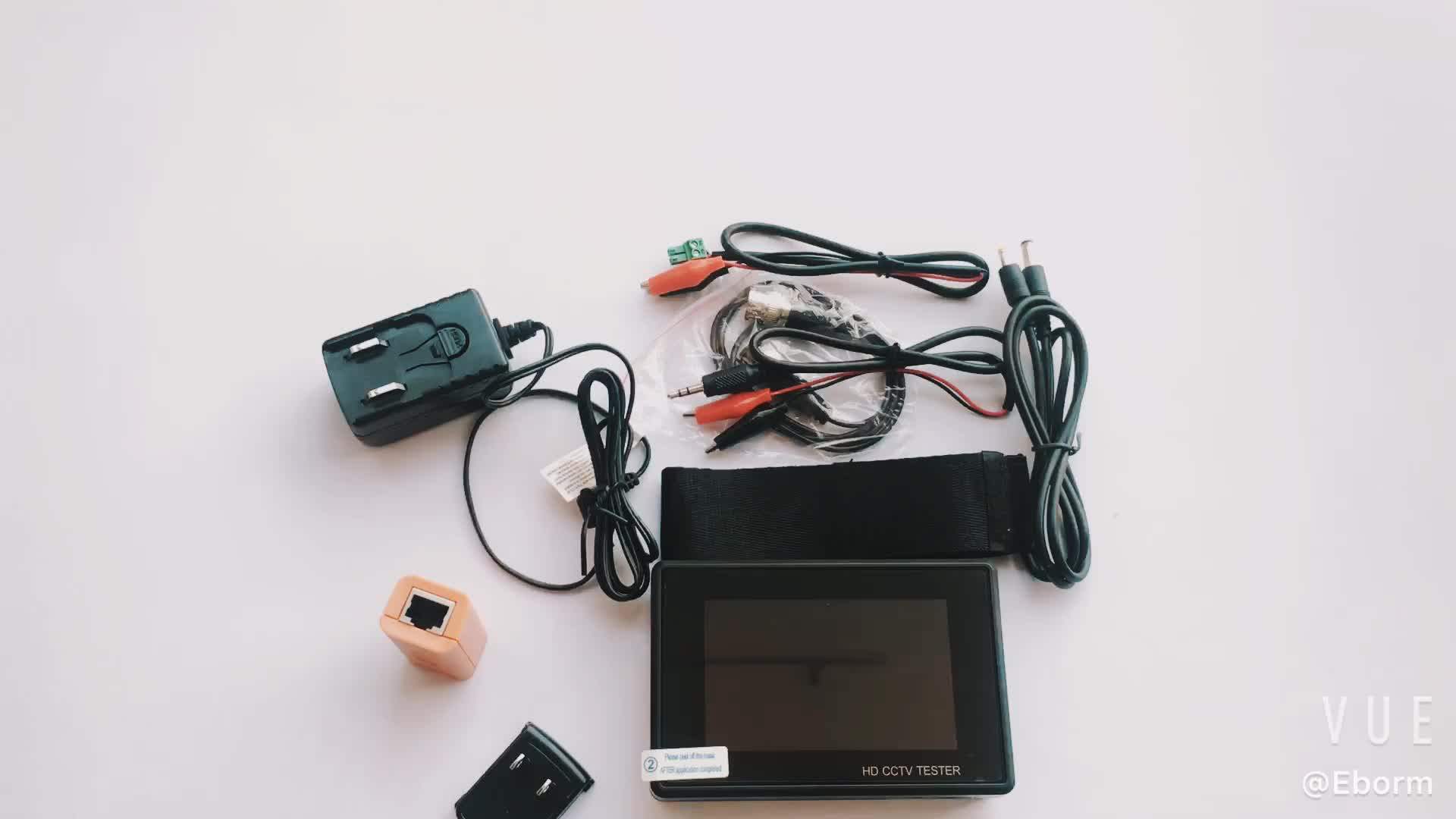 4 Inch Portable Wrist Ip Camera Cctv Tester 4k H.265 Ip Cvbs Cvi Tvi ...