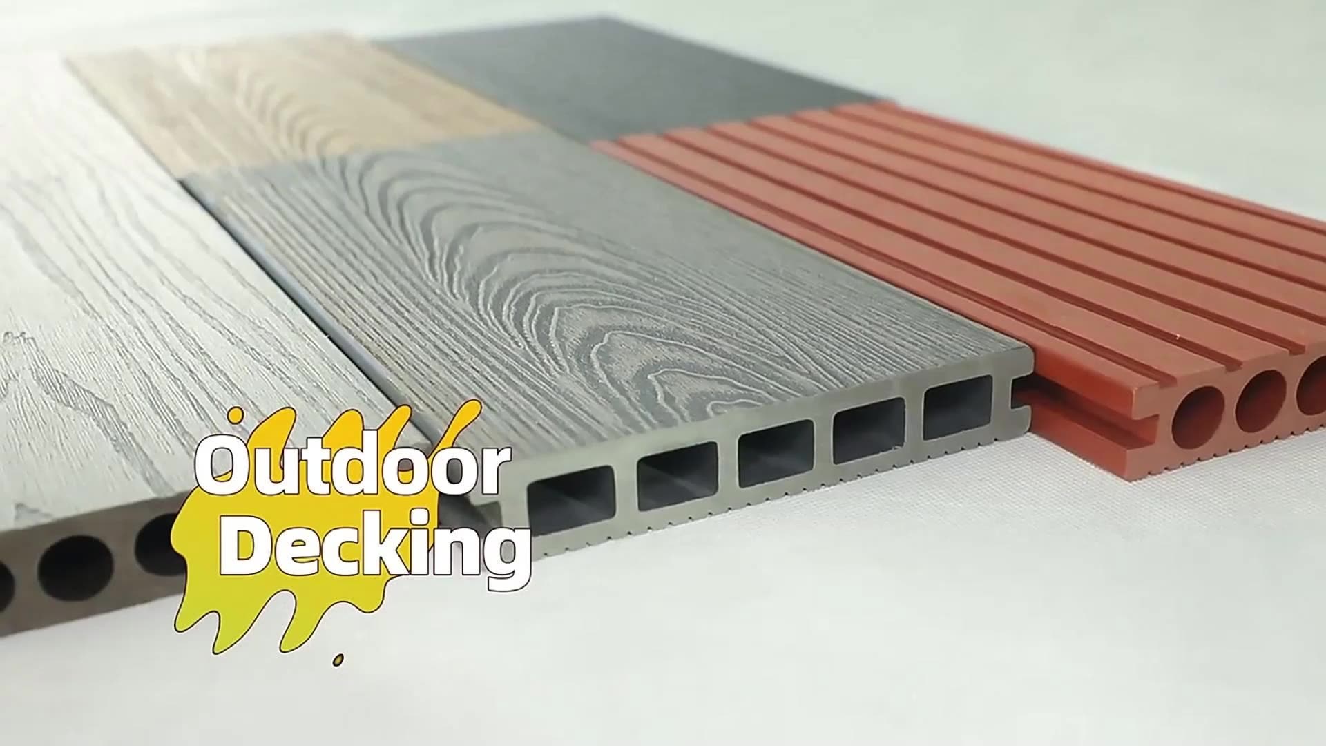 Foju Wpc Engineered Floor Composite Decking Outdoor Patio Decking Floor/pvc Boat Deck/decking ...