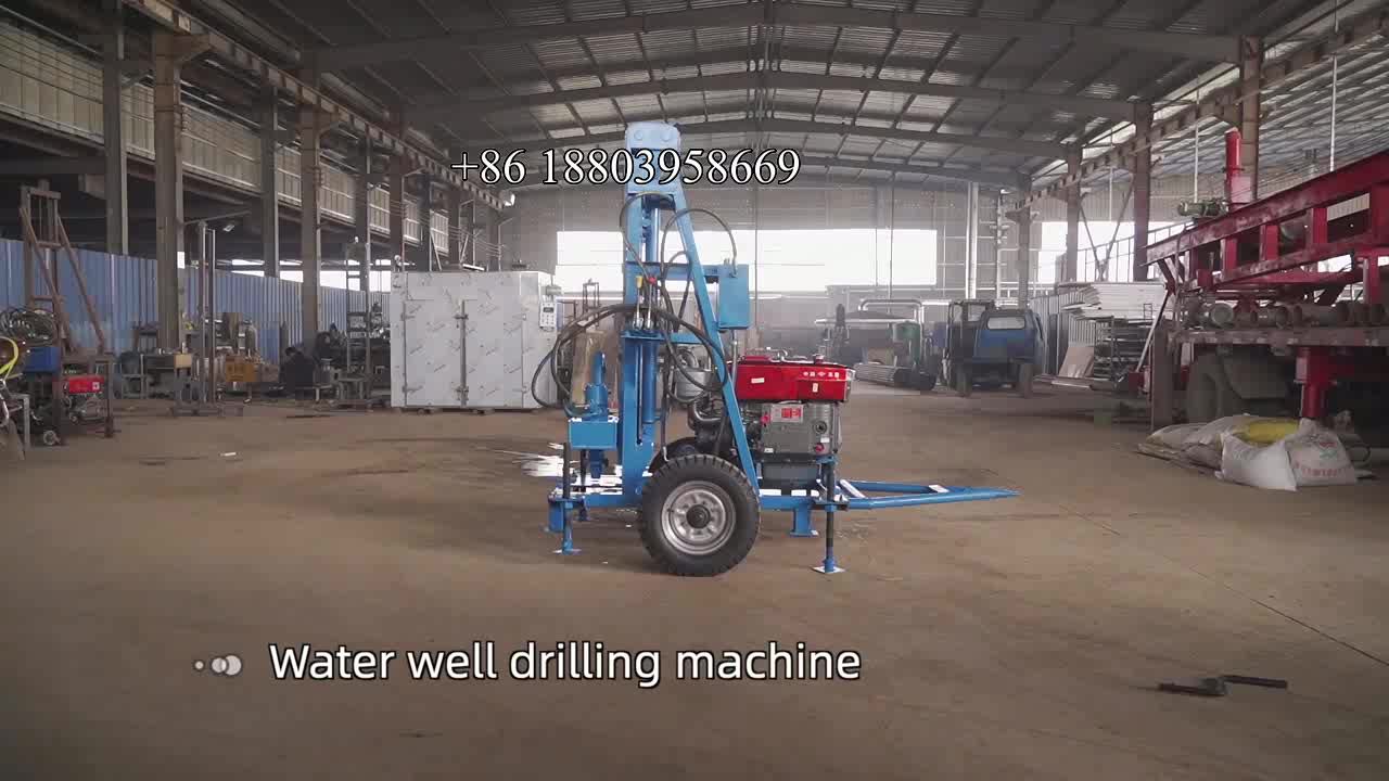 120 Meter Depth Water Well Drilling Rig Deploy Diamond Bit Can Drill ...