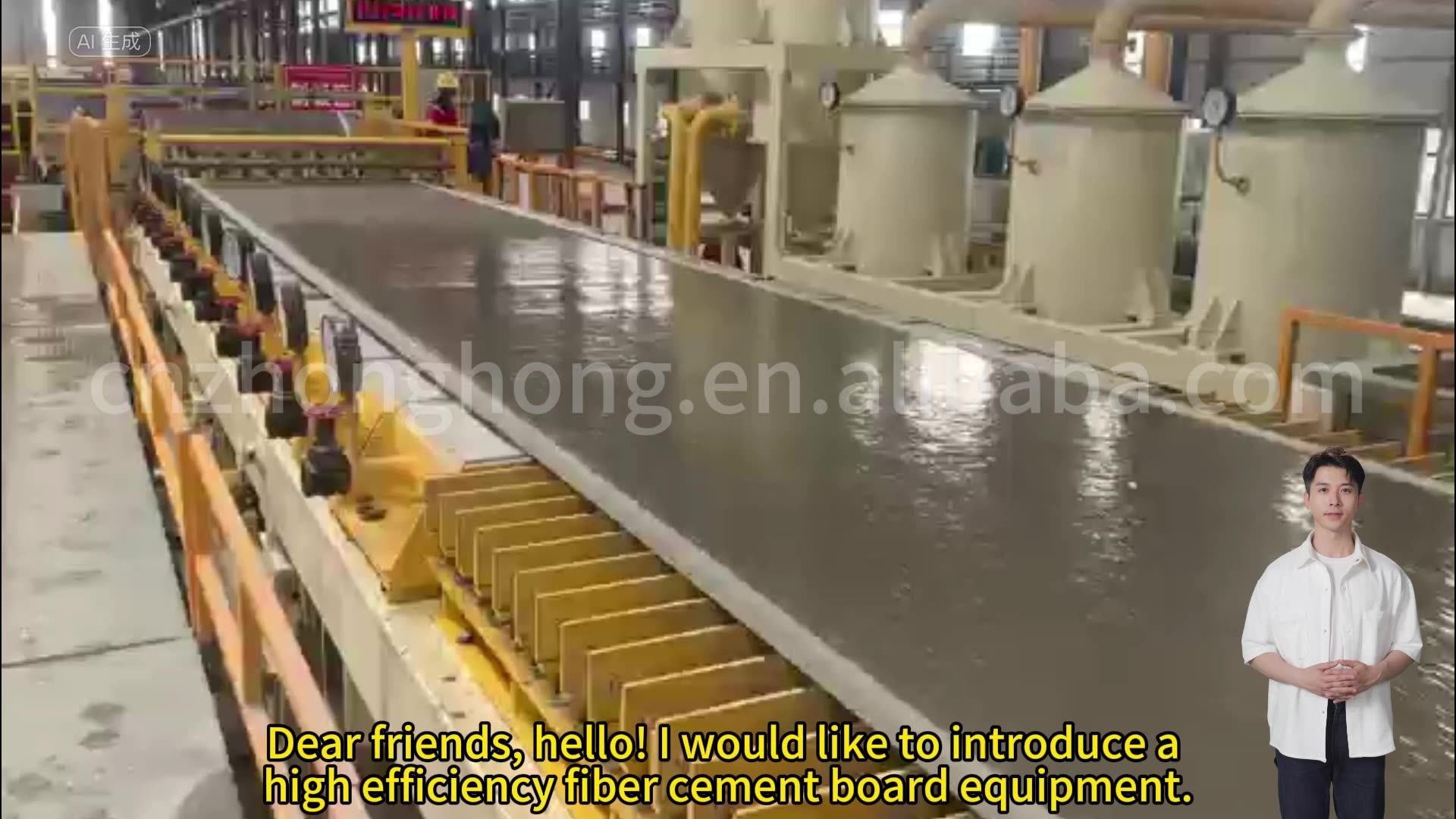 A1 Class Incombustible Fiber Cement Sheets Plant Production Line ...