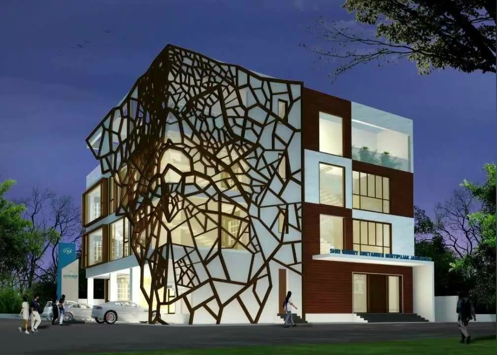 Cheap Installation Parametric Alfrex Unitized Curtain Wall Outdoor ...