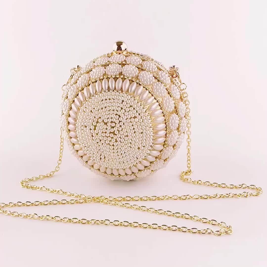 High Quality Handmade Round Shape Beaded Bag Made In China Oc3748 - Buy ...