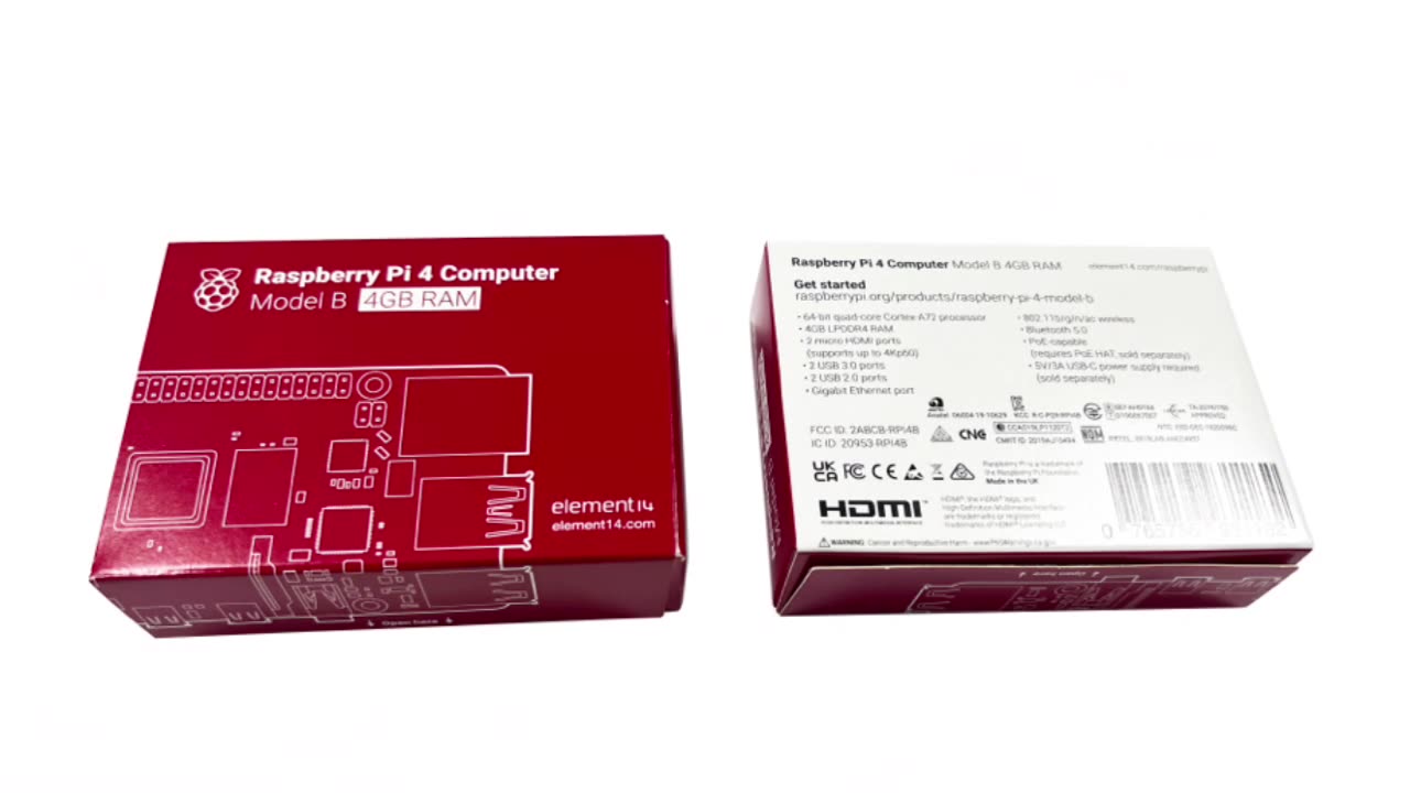 Raspberry Pi 4 Model B 4gb Ram Development Board 1.5ghz Raspberry Pi 4g ...