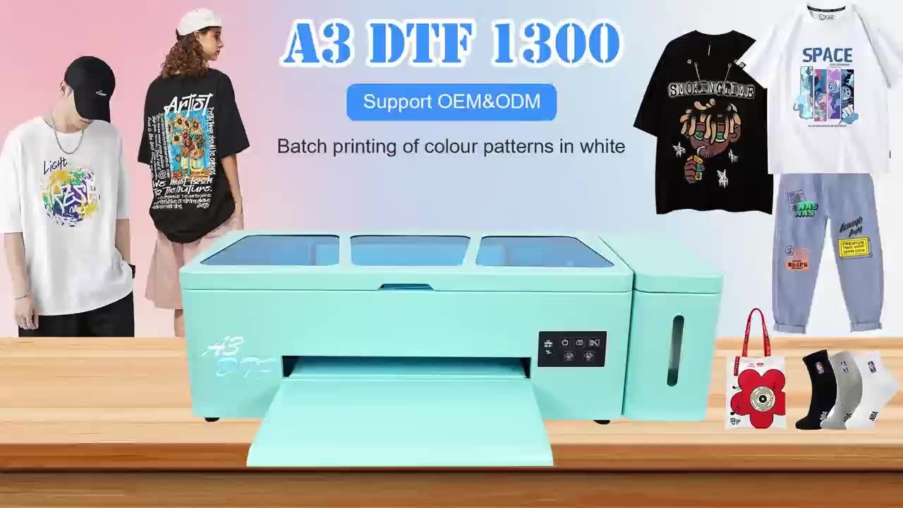Mini Small Dtf Inkjet Printer A3 Size F1850 T Shirt Heat Transfer ...
